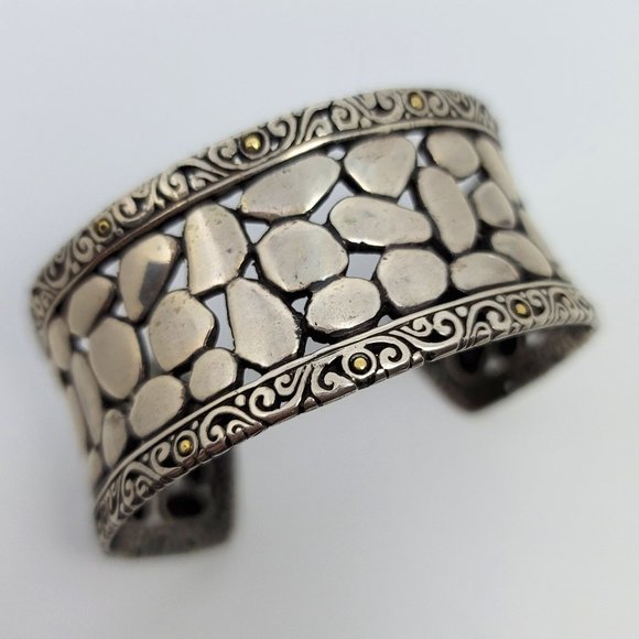 Effy | Jewelry | Sterling 8k Balissima Pebbled Cuff | Poshmark